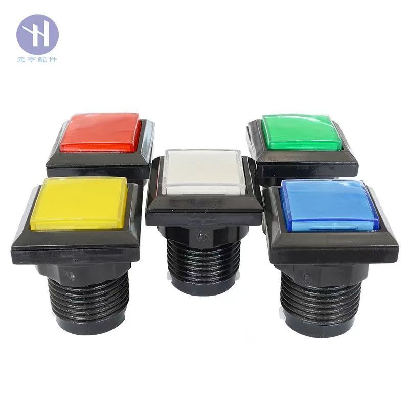 33MM Small Square Black Edge with LED Light with Micro-switch with ...