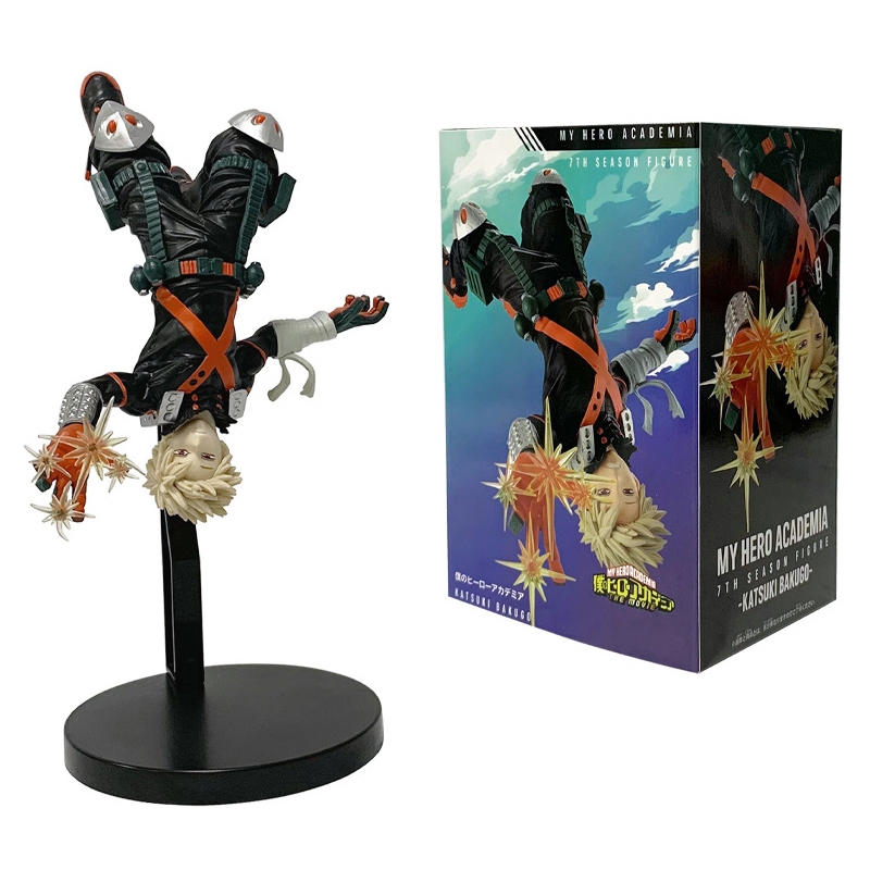 22cm Anime My Hero Academia Awaken Bakugou Katsuki Battle Scene PVC ...