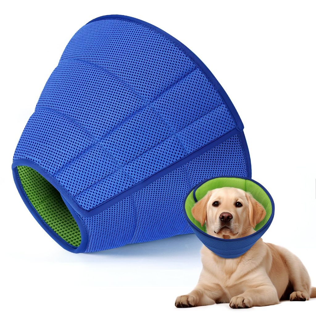 Soft Dog Cone Collar Alternative - Adjustable Comfy Cones for Large ...