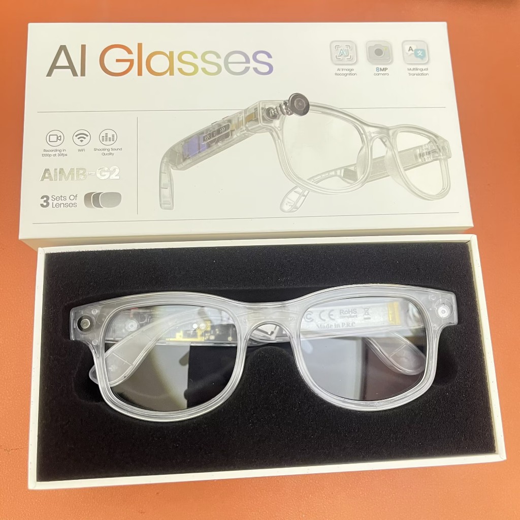 latest 2026 G2 Wi-Fi Smart Al Camera Glasses BlueTooth HD Call Anti ...