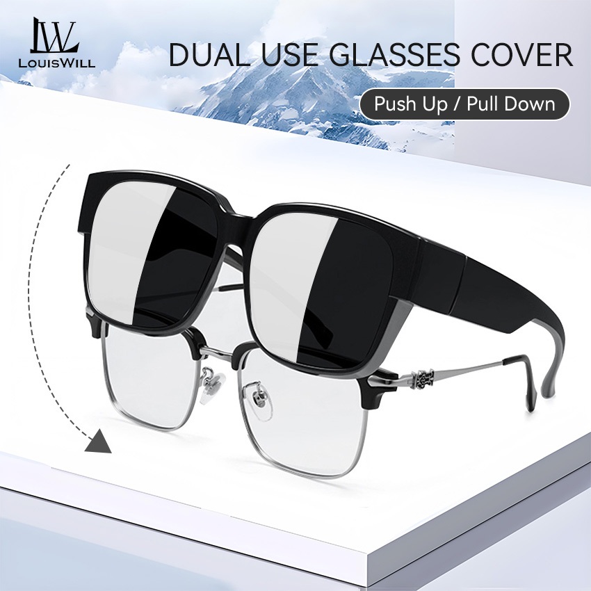 LouisWill Sunglasses Cover Myopia Glasses Cover Sunglasses Fashion ...