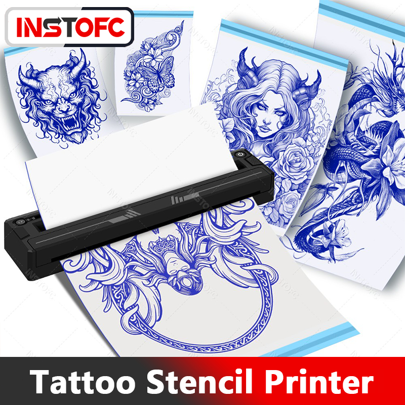 M8 Tattoo Stencil Printer Wireless Bluetooth Tattoo Maker Portable A4 ...