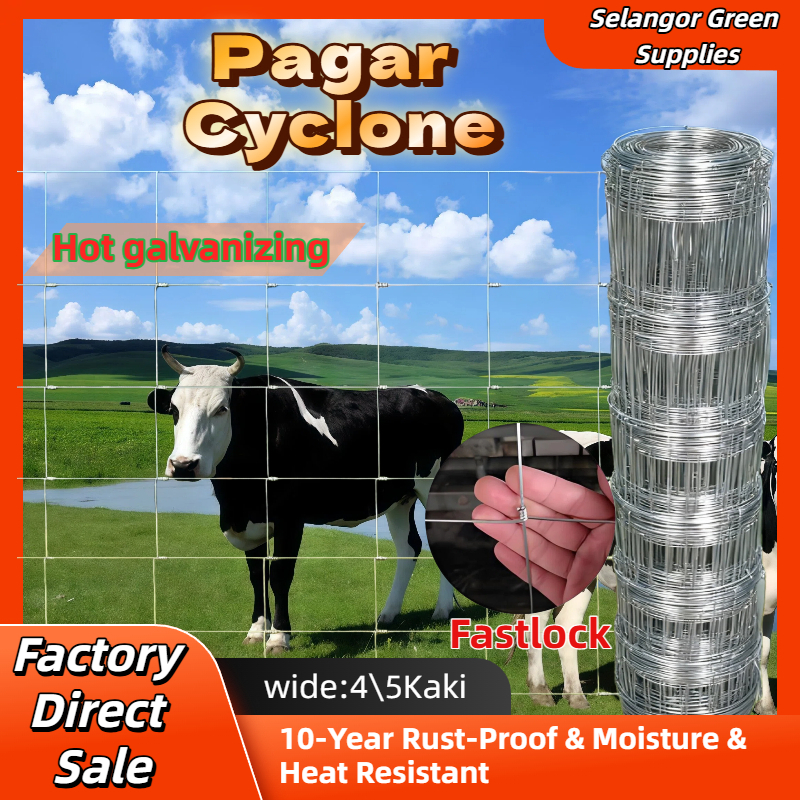 Pagar Cyclon 4/5 Kaki, Durian Palm Oil Farm Fence, Galvanised Iron Net ...