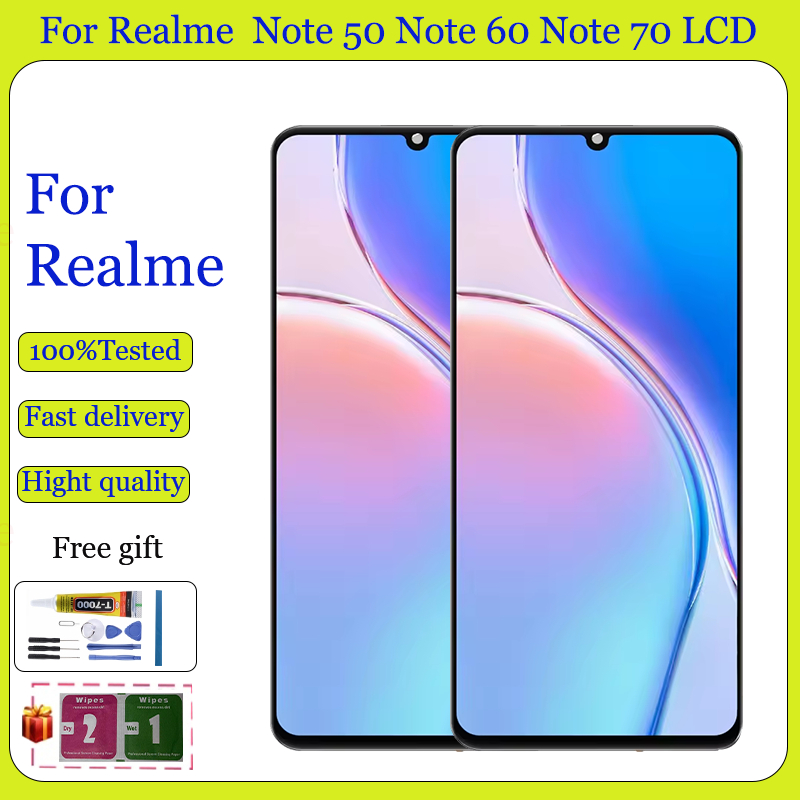 Original For Realme Note 50 Note 60 Note 60x Note 70 Note 70T LCD ...