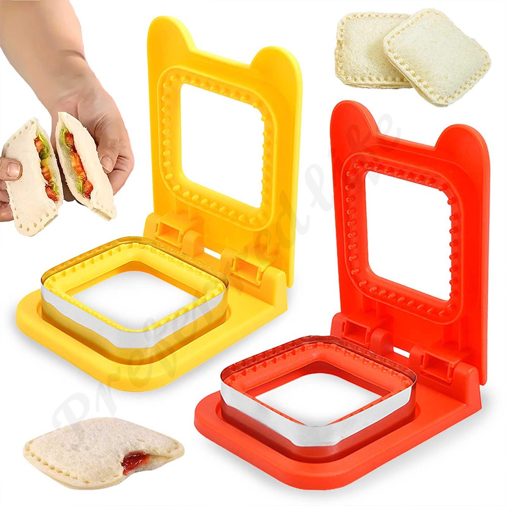 DIY Sandwich Cutter and Sealer, Square Pocket Sandwiches Cutter ...