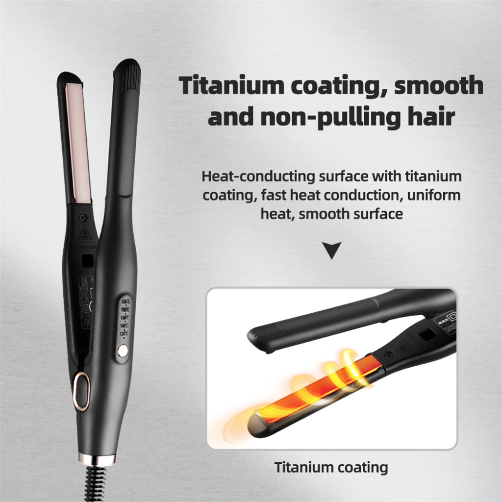 2 in 1 13mm Mini Hair Straightener Man Hair Curler Men Iron Hair Cueler ...
