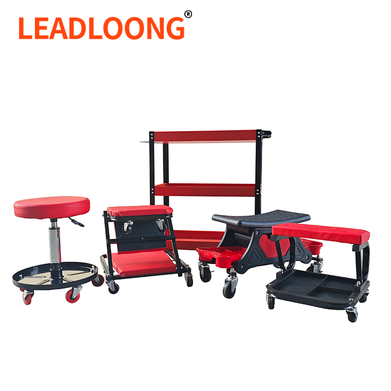 LEADLOONG Multi-types Auto Repair Creeper Seat & 3 Tier Tool Cart ...