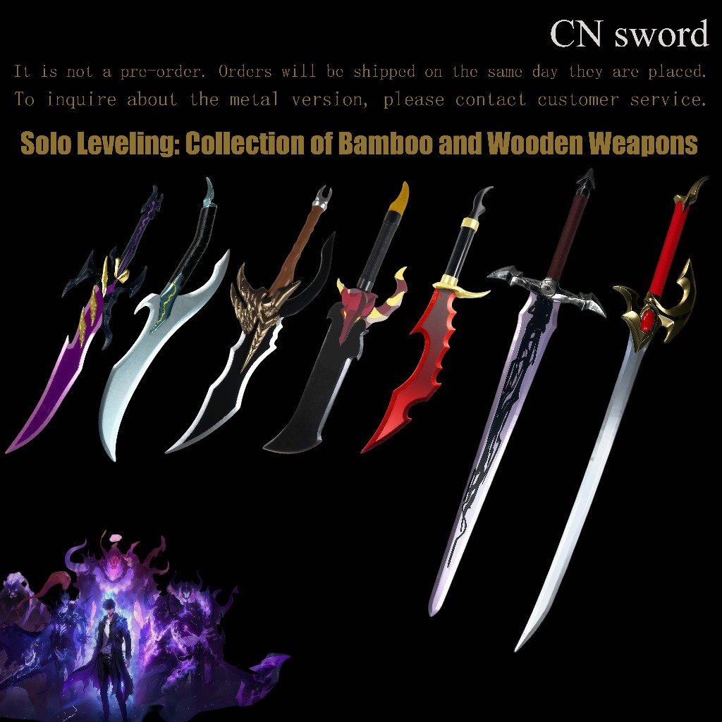 Solo Leveling Bamboo & ABS Cosplay Props - 1:1 Replica (Demon King ...