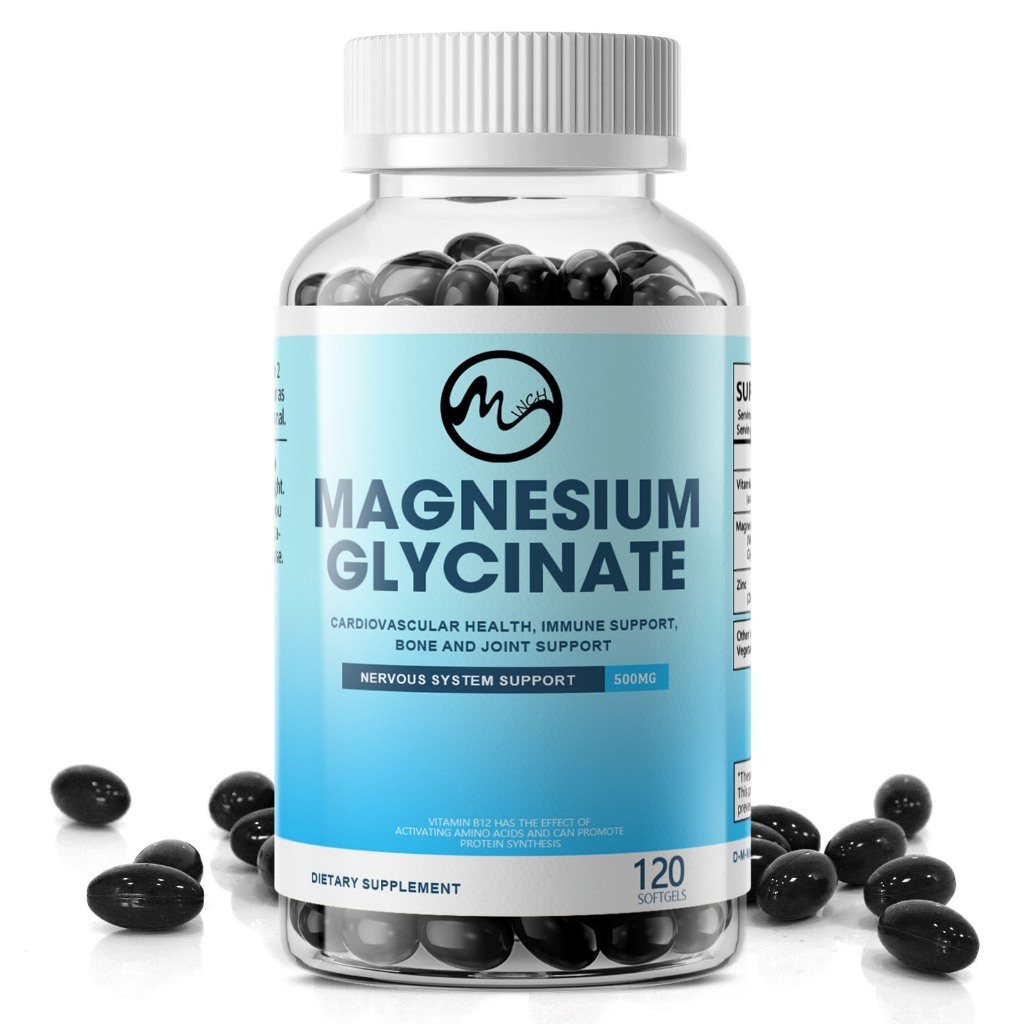 Minch Magnesium Glycinate Capsules 500mg Support Bone Immunity Immune ...