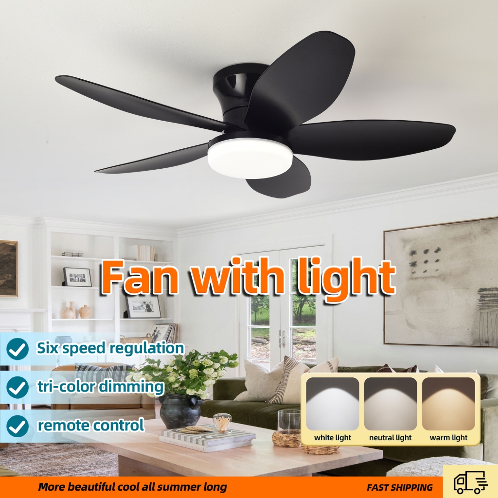 Ceiling Fan With Light 6 Speed Fan Light Ceiling Fan Light DC Motor 5 ...