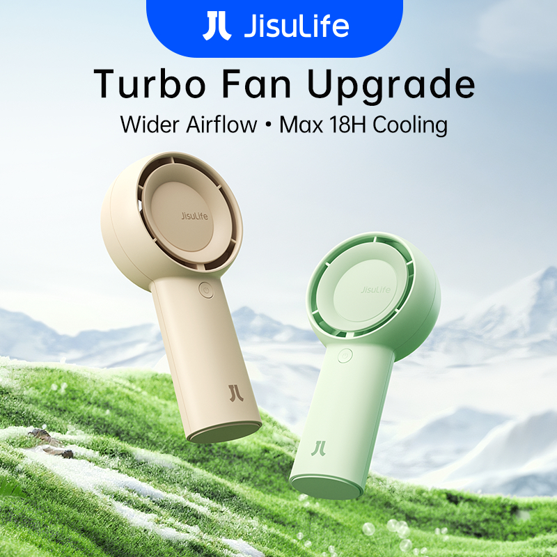 JisuLife Handheld Fan 5 Plus Kipas 5 Wind speeds Portable Handheld and ...