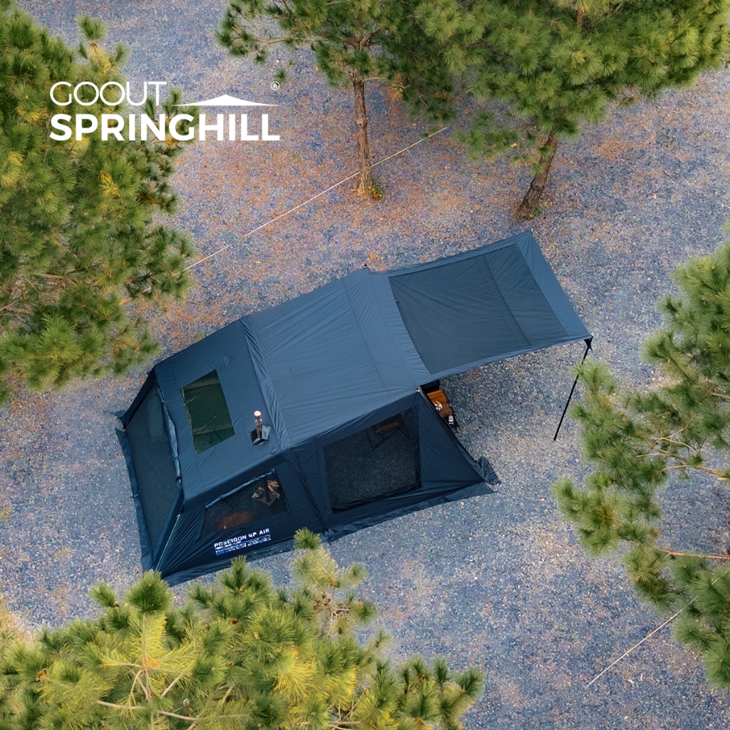 Springhill POSEDON 4P AIR Tent - 14m³ Extra Large Camping Tent, PU3000 ...