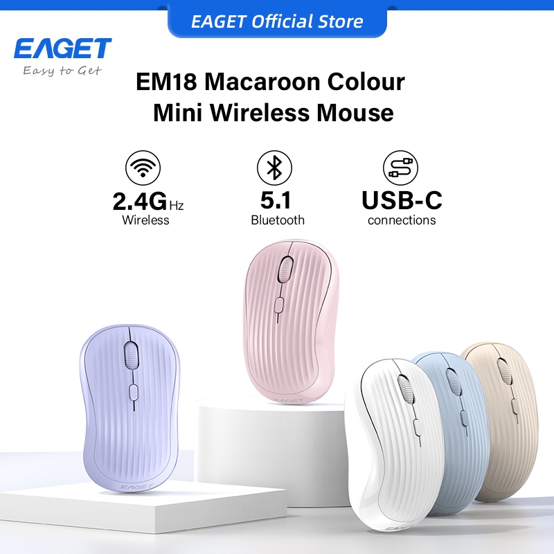 EAGET EM18 Macaroon Colour Mini Wireless Mouse (63g) | Shopee Malaysia