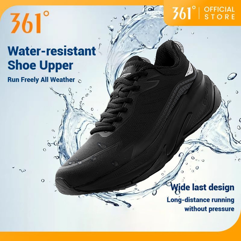 361 Degrees YuShan Rainblock Brisk Walking Running Shoes Wide Feet ...