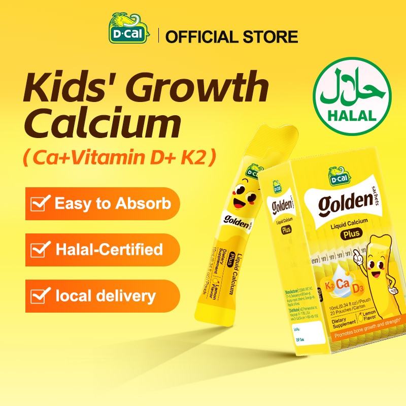 HALAL US D-Cal Liquid Calcium Baby Vitamin Nutrition kid absorption ...