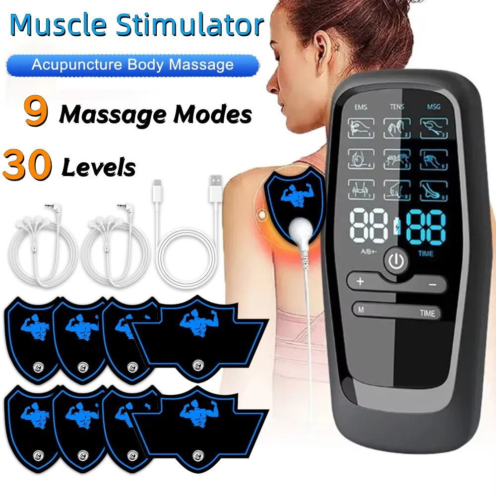Physiotherapy Tens Muscle Stimulator Electric EMS Acupuncture Body ...