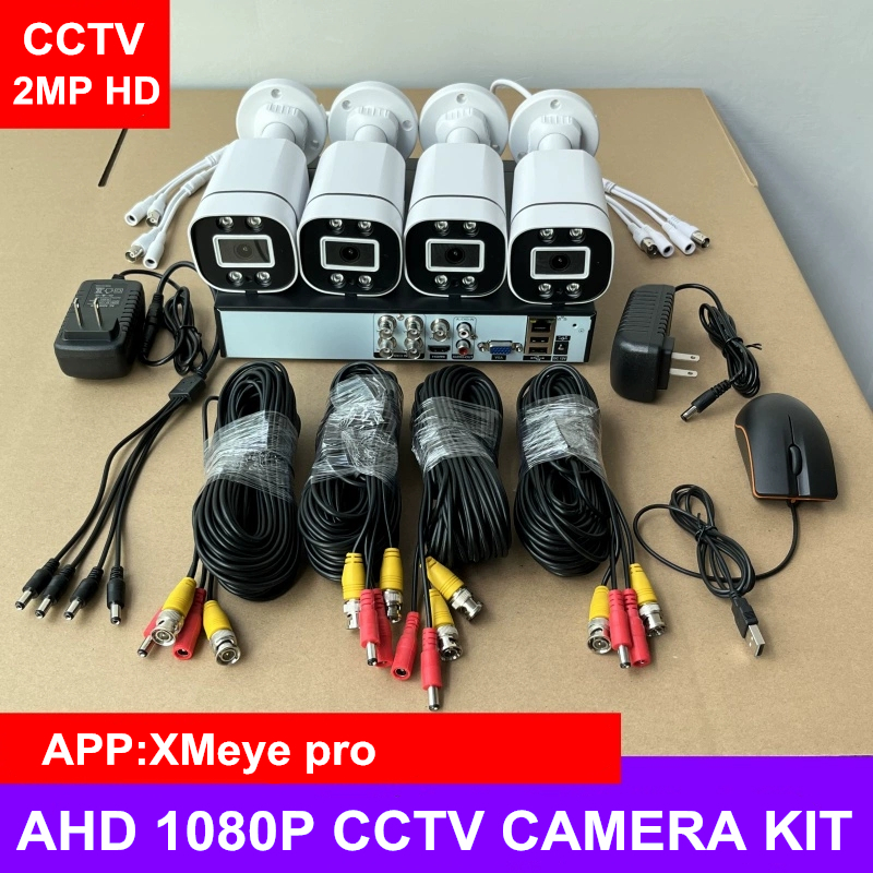 XMEye 4CH Outdoor CCTV System Kit Full HD 1080P 2.0MP AHD cctv camera ...