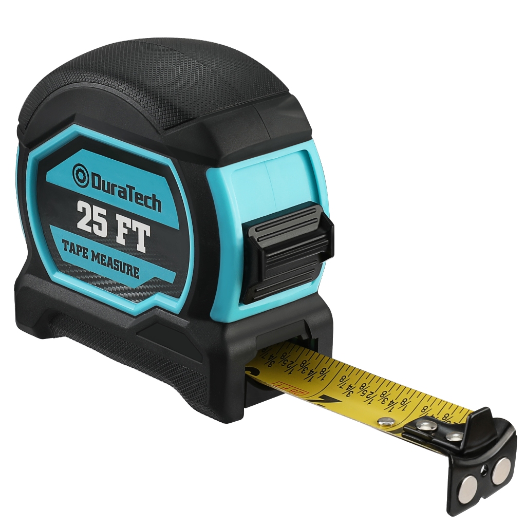 DURATECH 25Ft. Double-sided Tape Measure with Magnetic Hook Auto-Lock 1 ...