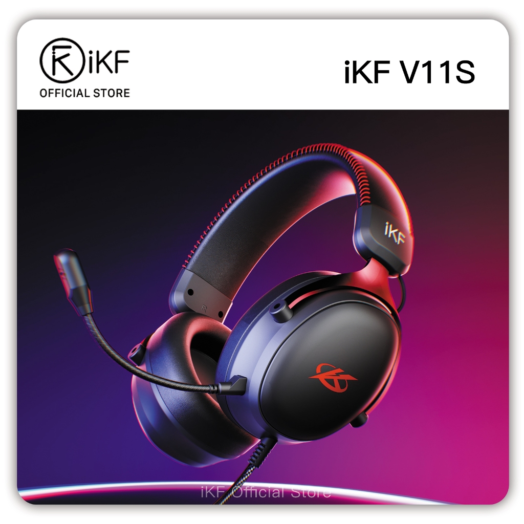 iKF V11S Wired Headphones Gaming Headset 7.1 Surround Sound Effect 3 ...