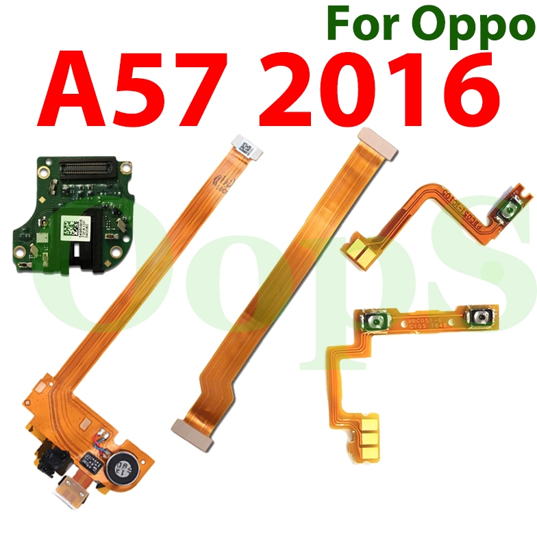 For Oppo A57 2016 4G Microphone Charging Ribbon Flex USB Chager MIC ...