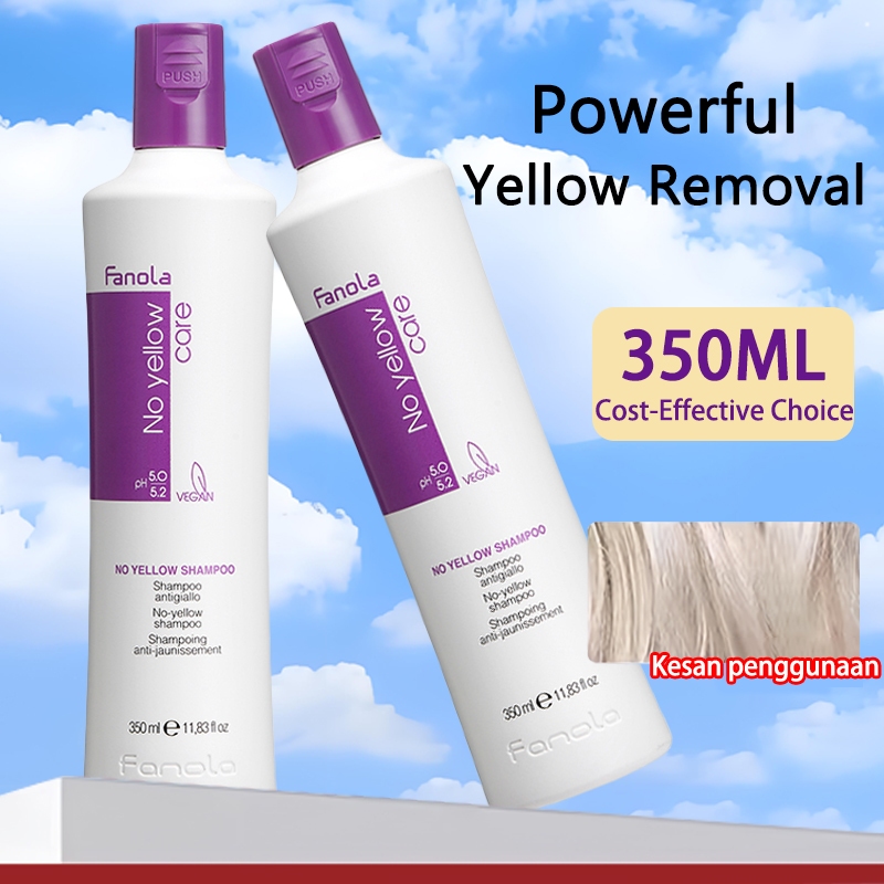 Fanola No Yellow Purple Shampoo for bleach hair Anti yellowing Mask ...