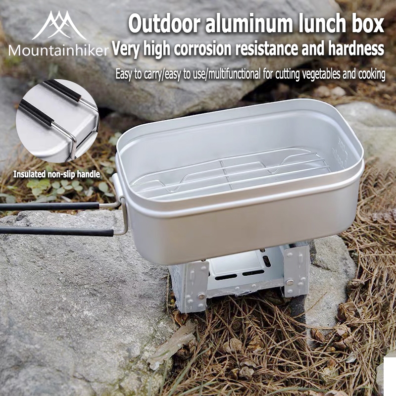 ⚡️Ready stock⚡️ MOUNTAINHIKER Aluminium Cooking Container Pot Mestin ...