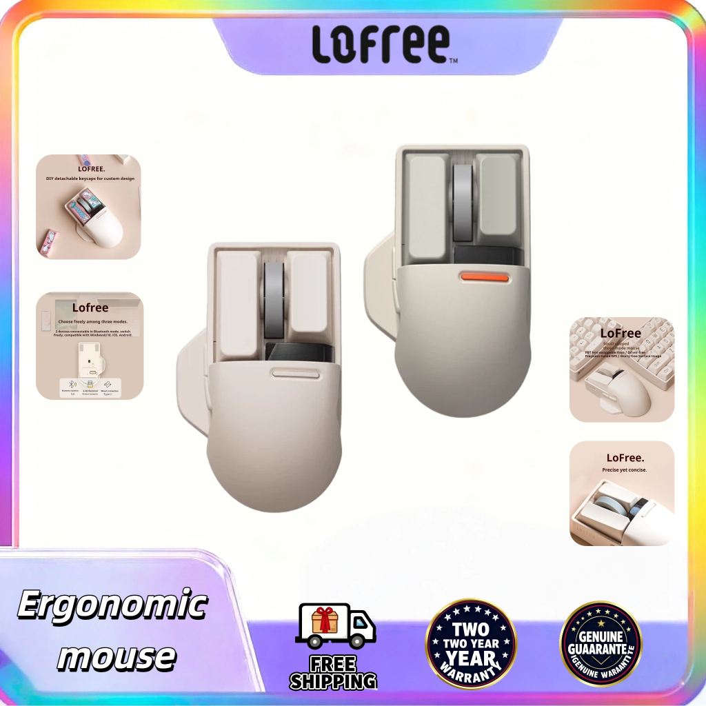 LOFREE OE909 wired/ Wireless Bluetooth Tri-Modes Mouse OLED Display ...