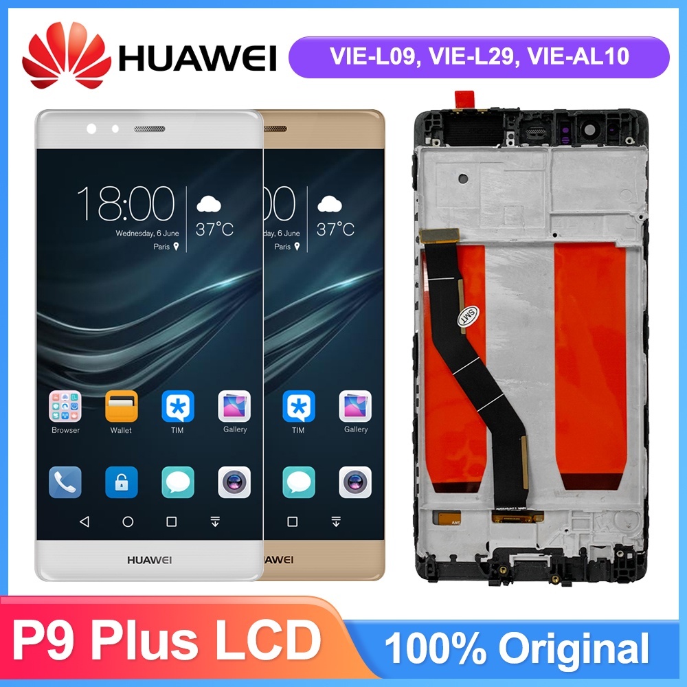 Original LCD For Huawei P9 Plus LCD with Frame Display Touch Screen ...