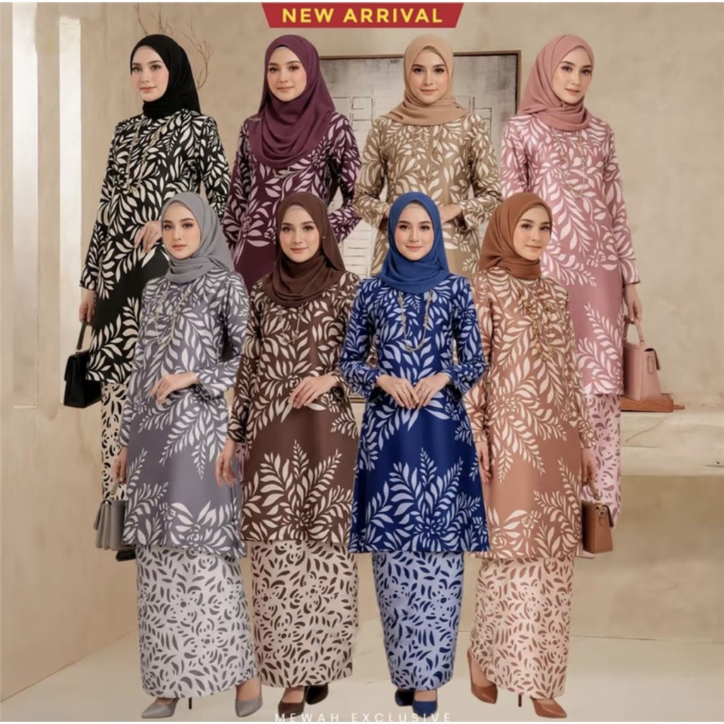 Kurung Riau Zeera [Set Baju dan Kain] 2026 Hari Raya Aidilfitri ...