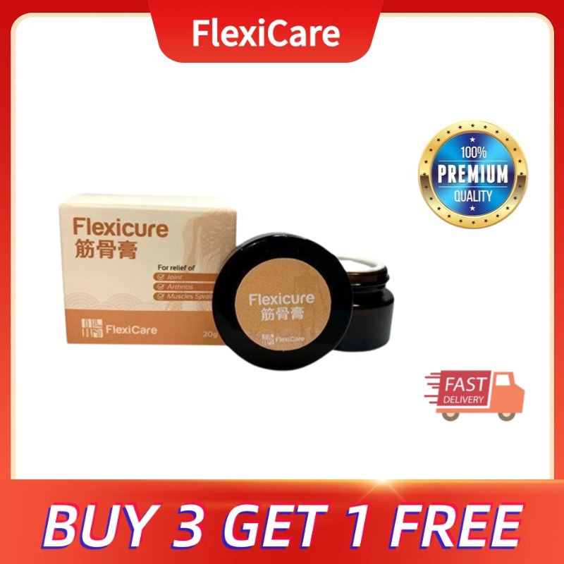 Ready stock Buy 3 get 1 -Flexicure Joint Cream Knee Arthritis Muscle ...