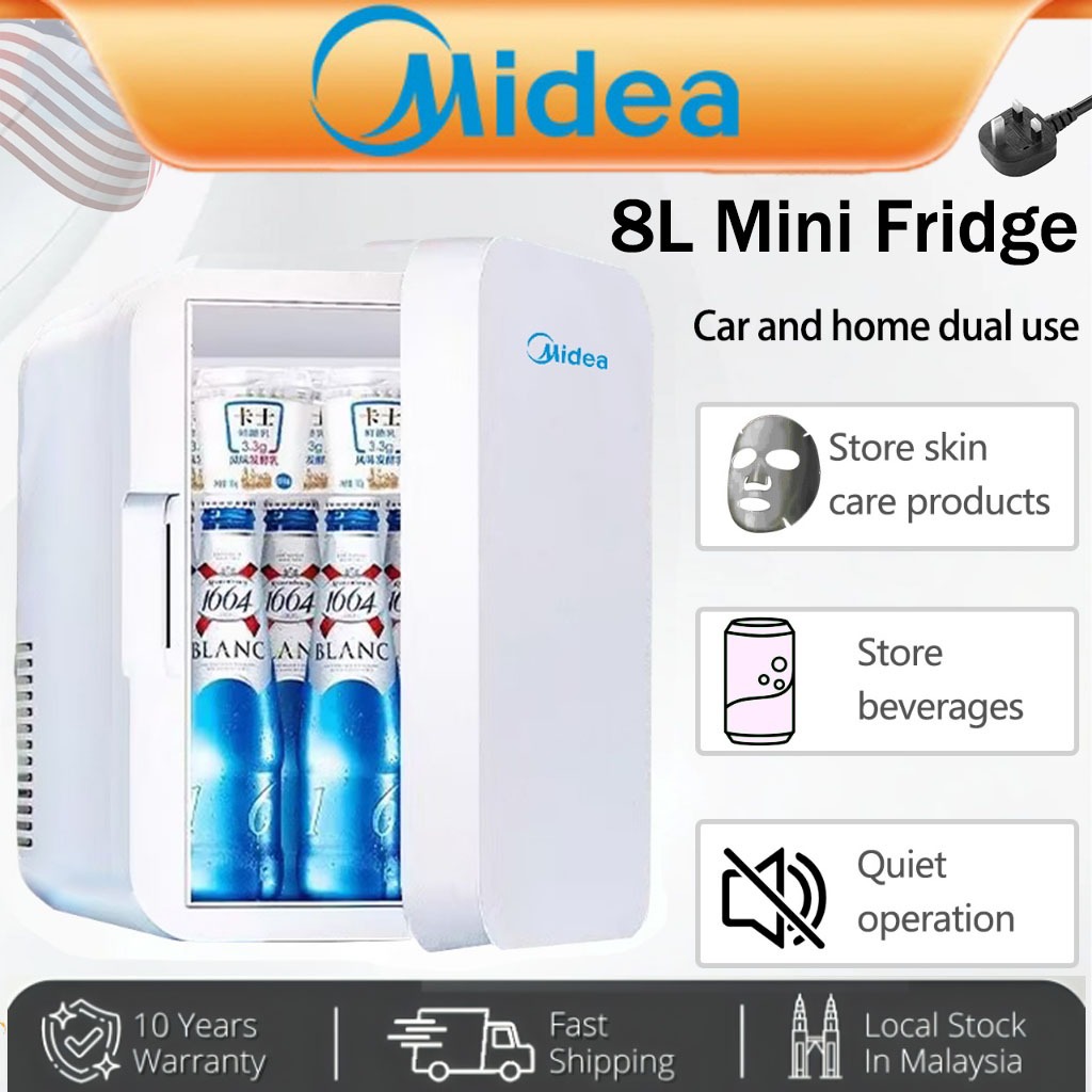 Midea Mini Fridge Portable Cooler 8L High Quality Beauty Skincare ...
