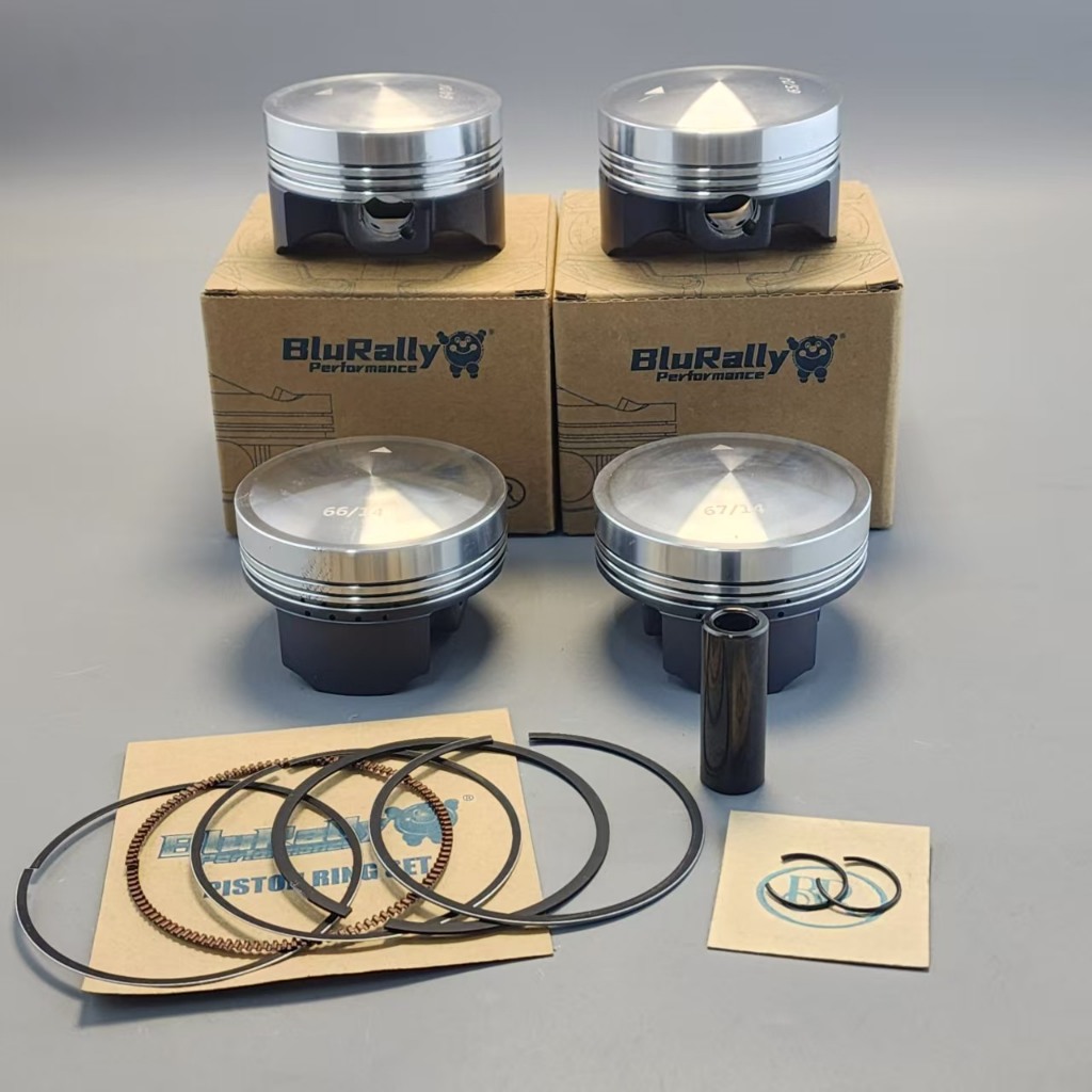 Motorcycle Super Casting piston 64/65/66/67mm DLC Pin14 with Dome Head ...