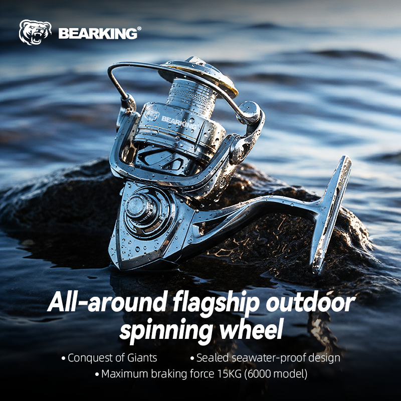BEARKING CAESAR Saltwater Fishing Reel 1000-6000 5+1BB Bearings Max ...