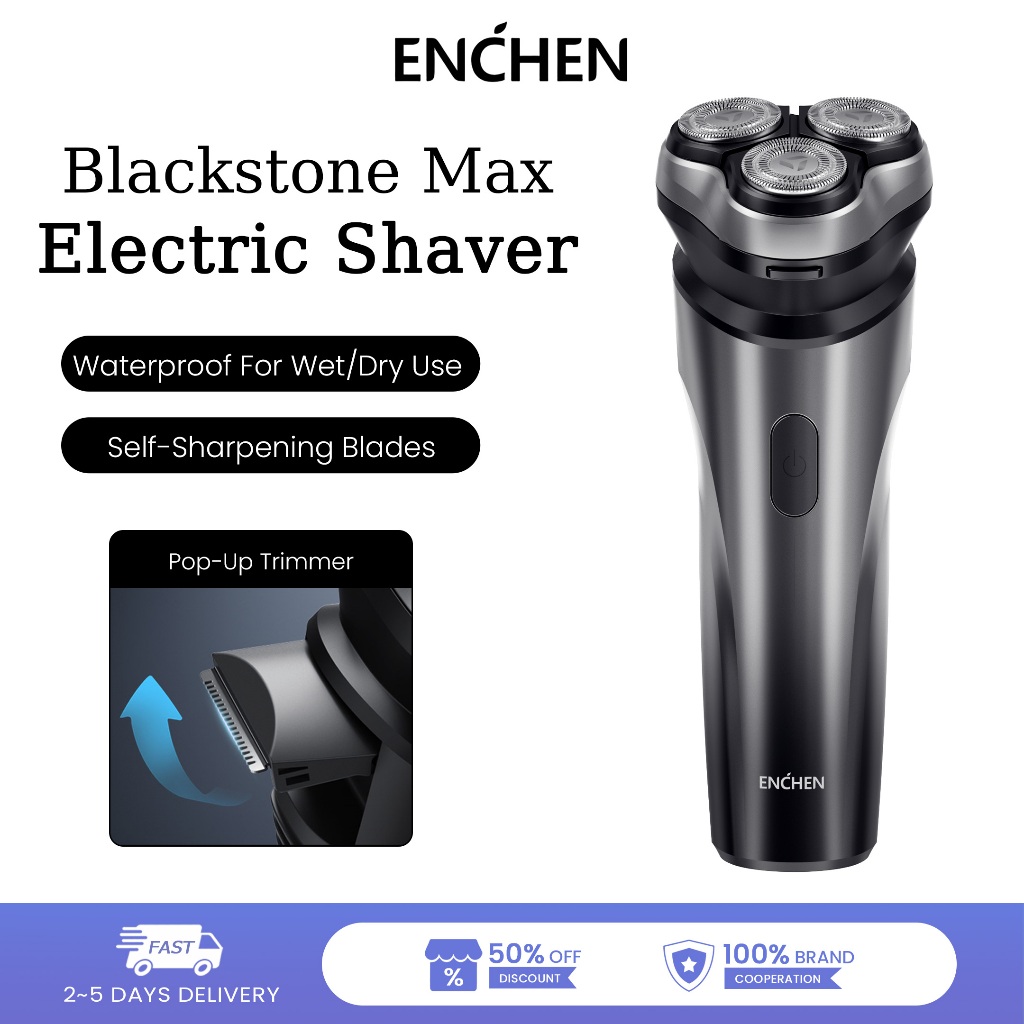 Enchen Blackstone Max Electric Rotary 3D Shaver For Men With Pop-Up ...