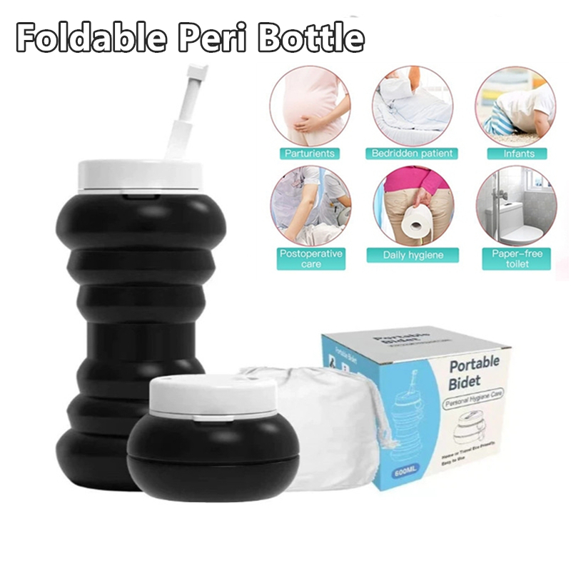 New Portable Bidet Spray 600ml Large Capacity Foldable Travel Bidet ...