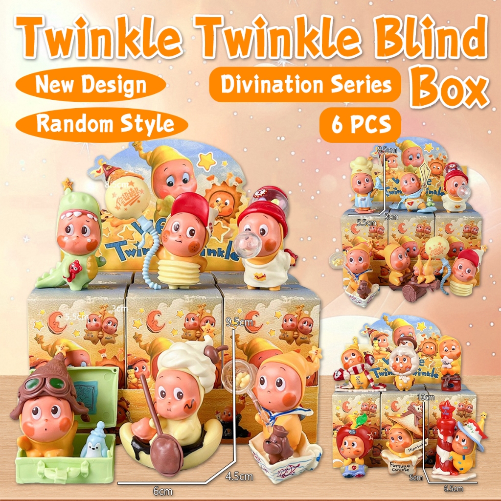 6PCS Twinkle Twinkle: Gifts from the Stars Blind Box - Star-Themed ...
