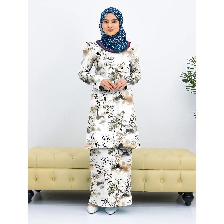 Baju Kurung Floral Grace- Baju Kurung Fashion Muslim Wanita Sesuai ...