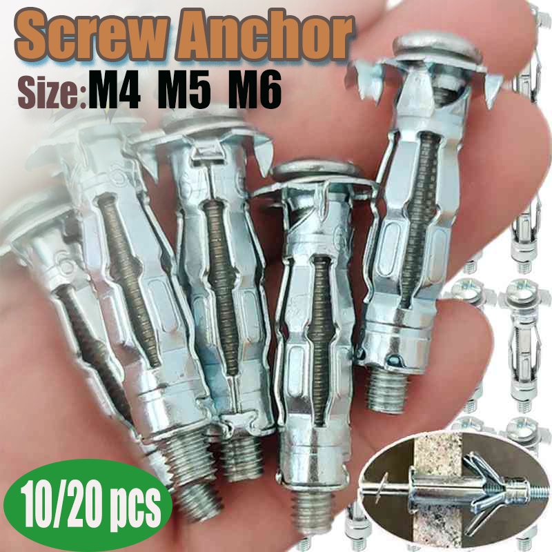 M4 M5 M6 Galvanized Aircraft Expansion Bolts Plasterboard/Drywall ...