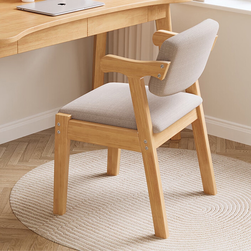 Nordic Simple Solid Wood Chair Z-shaped Design Study Chair Computer ...