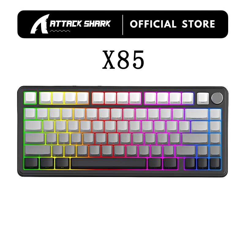 ATTACK SHARK X85 Mechanical Keyboard Rgb Backlight Tri Mode Connection ...