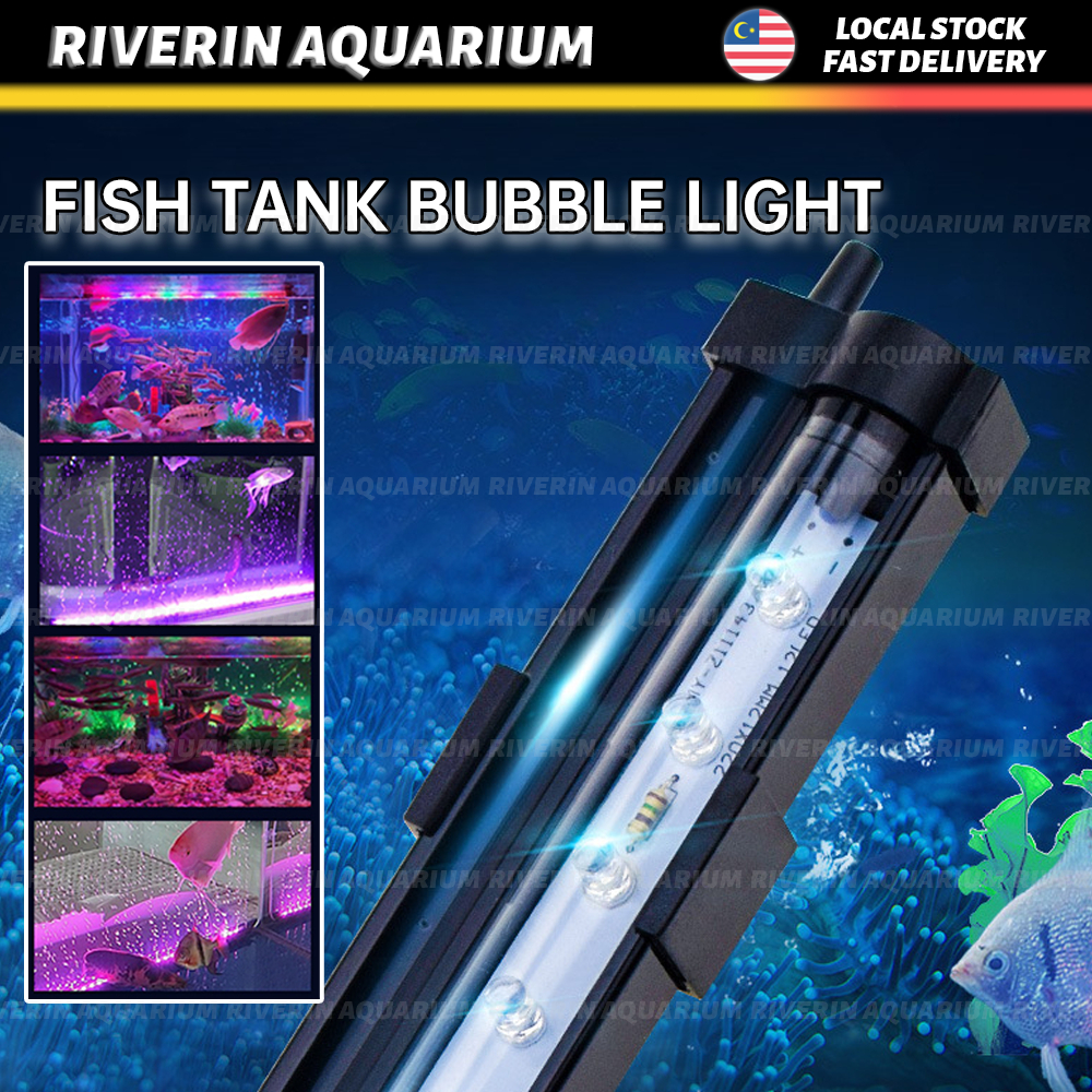 LED Fish Aquarium Bubble Light Color Changing Bubble Light Aquarium ...