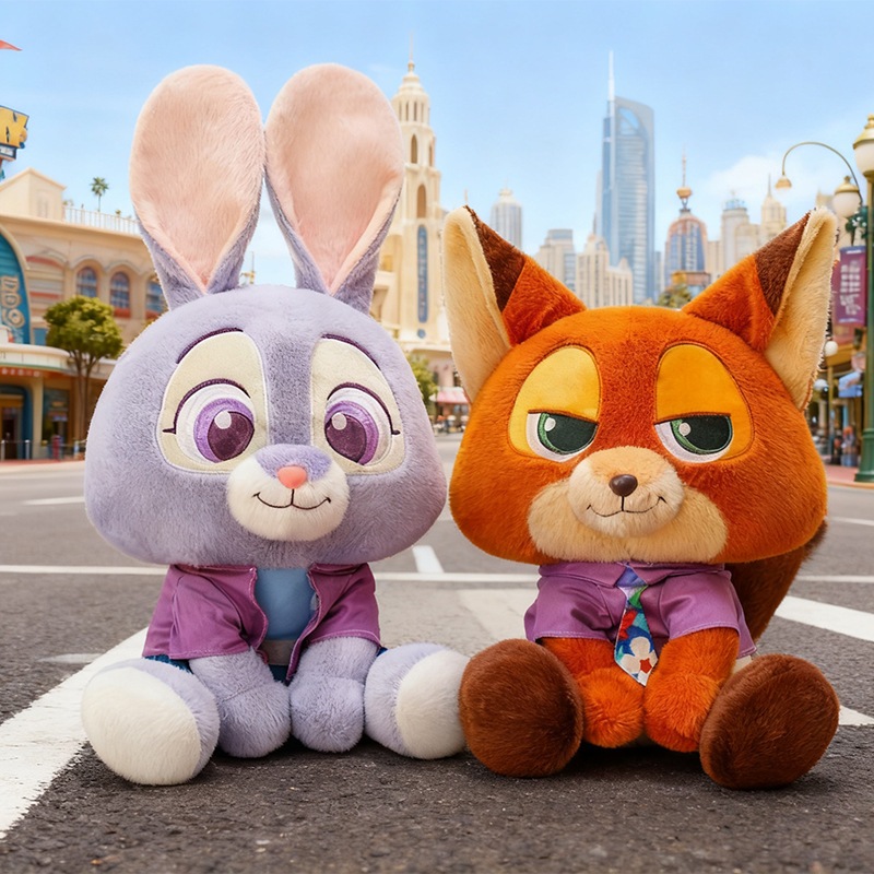 Zootopia 2 Plush Dolls Nick Judy Stuffed Toys - Cute Collectible ...