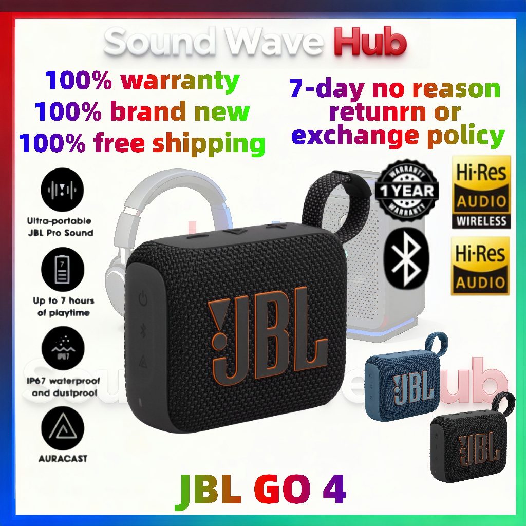 🔥HOT SALE🔥 JBL Go 4 Portable Bluetooth Speaker JBL Pro Sound IP67 ...
