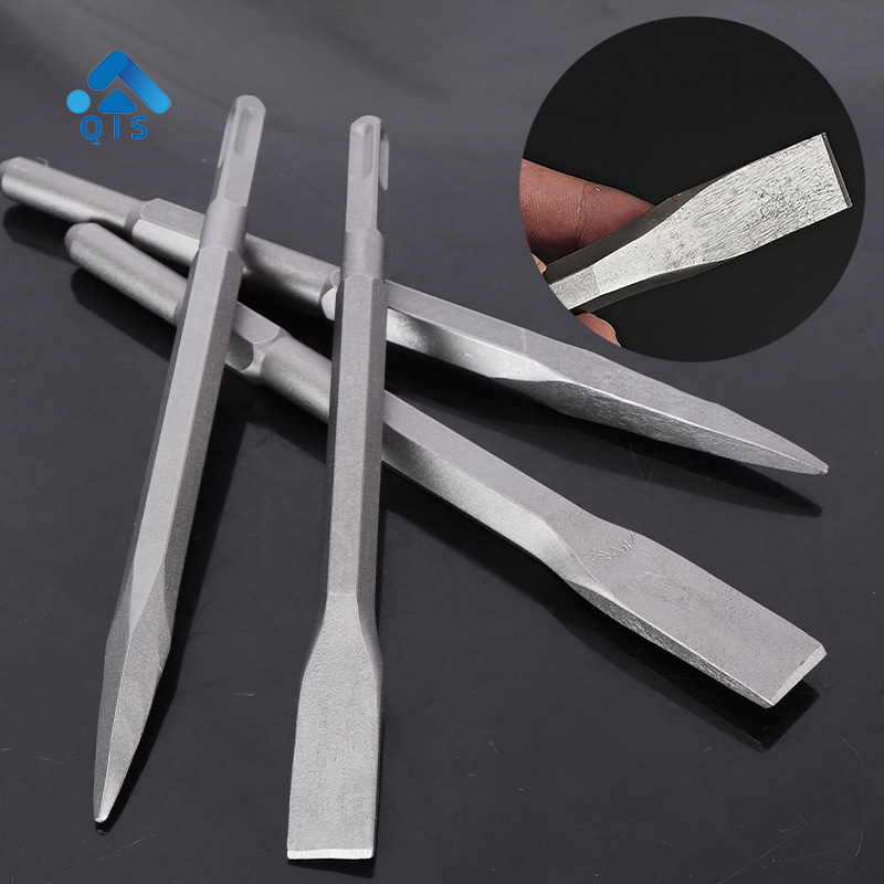 SDS Plus Chisel Drills Bits Set,Electric Rotary Hammer Hex Shank Flat ...