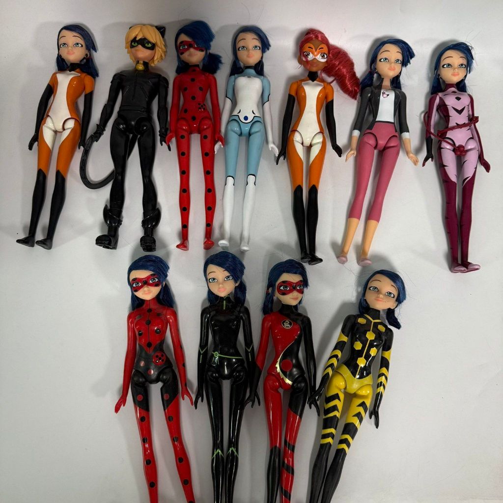 Miraculous Ladybug Action Figure Doll 11 inch Marinette Adrien Cat Noir ...