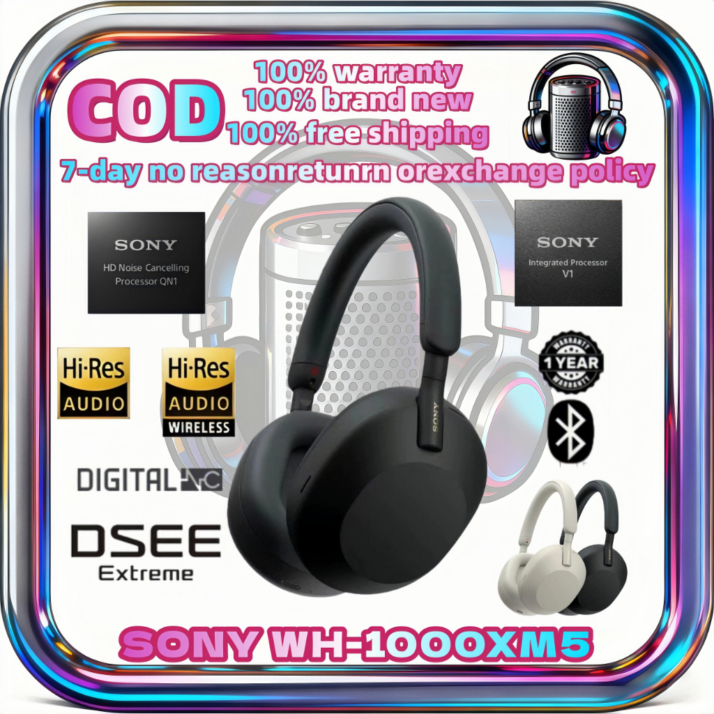 SONY WH 1000XM5 Wireless Noise Cancelling Headphones Advanced ANC 8 ...