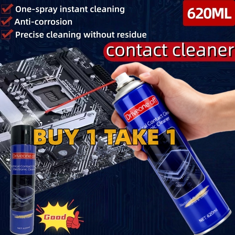 【BUY 1 TAKE 1】 620ml Original Contact Cleaner Electronic Cleaner Spray ...