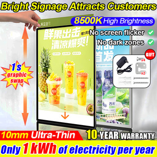 【24 hours delivery】 led menu board with light a4 stand display menu ...