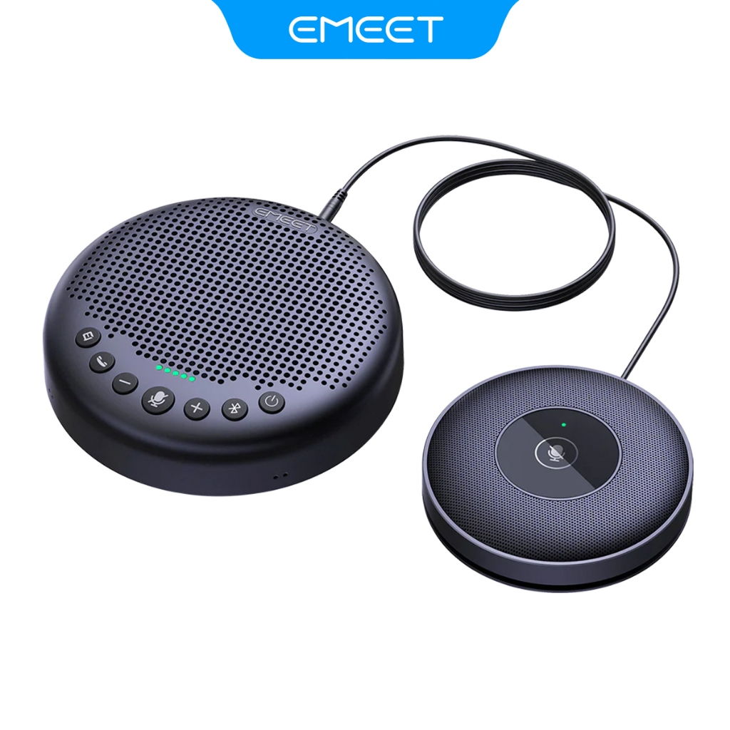 EMEET Conference Speaker and Microphone w/8+1 Mics 360° Voice Pickup ...