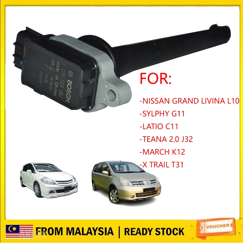 100% ORIGINAL BOSCH IGNITION PLUG COIL F01R00A067 NISSAN GRAND LIVINA ...